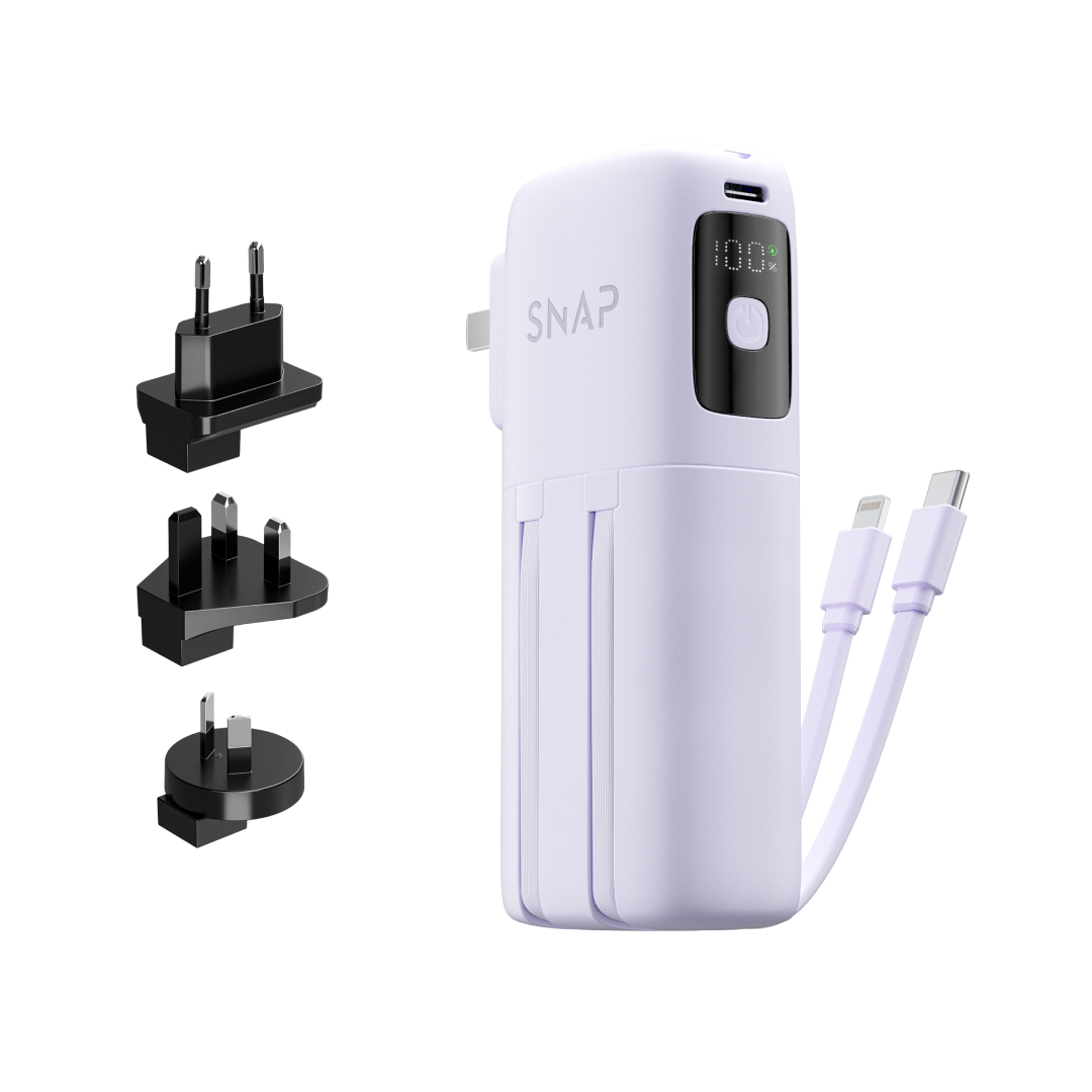 10,000mAh 22.5W USB-C Power Bank | PowerPack Universal Slim | SnapWireless®