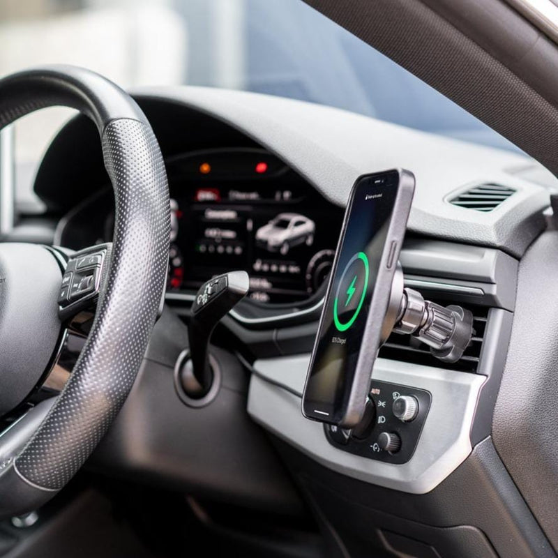 15W Fast Wireless Car Mount | MagSafe Compatible Strong Magnetic Hold